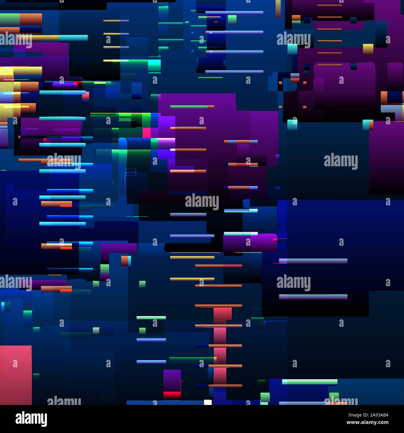 Abstract glitch background with colorful pixel error lines and graphic ...