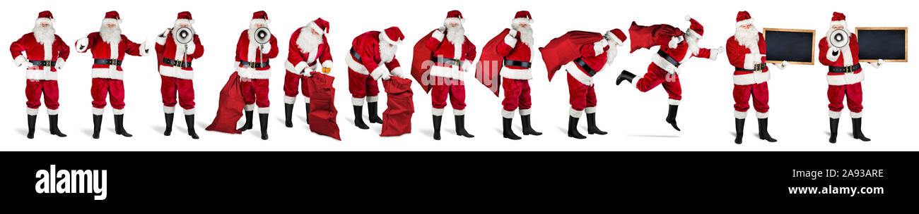 Santa character christmas collection Cut Out Stock Images & Pictures ...