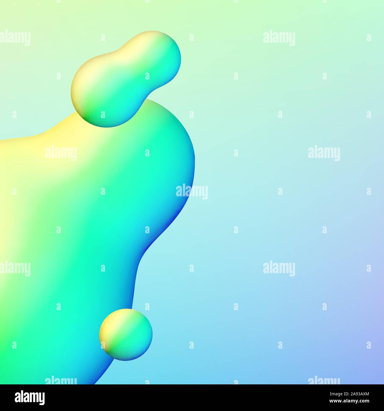 Fluid design liquid blobs with vibrant intense colors abstract ...