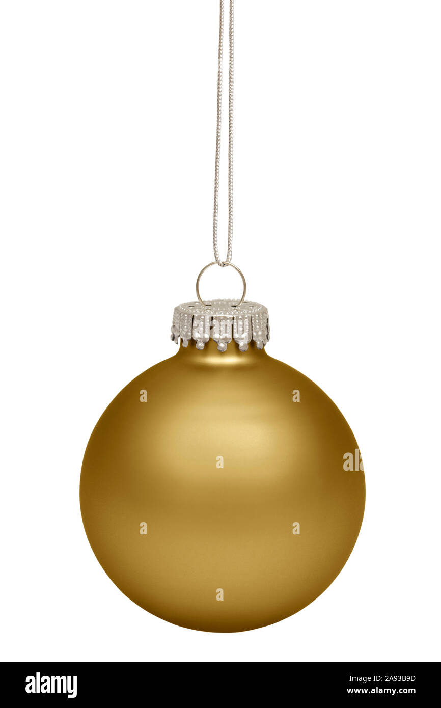 Christmas bauble isolated on white background Stock Photo - Alamy