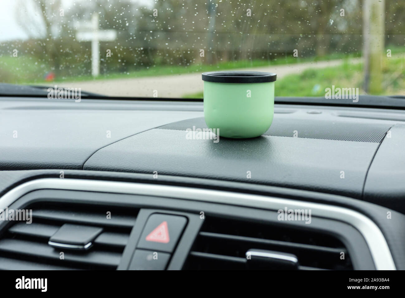 Car top view windscreen hi-res stock photography and images - Alamy