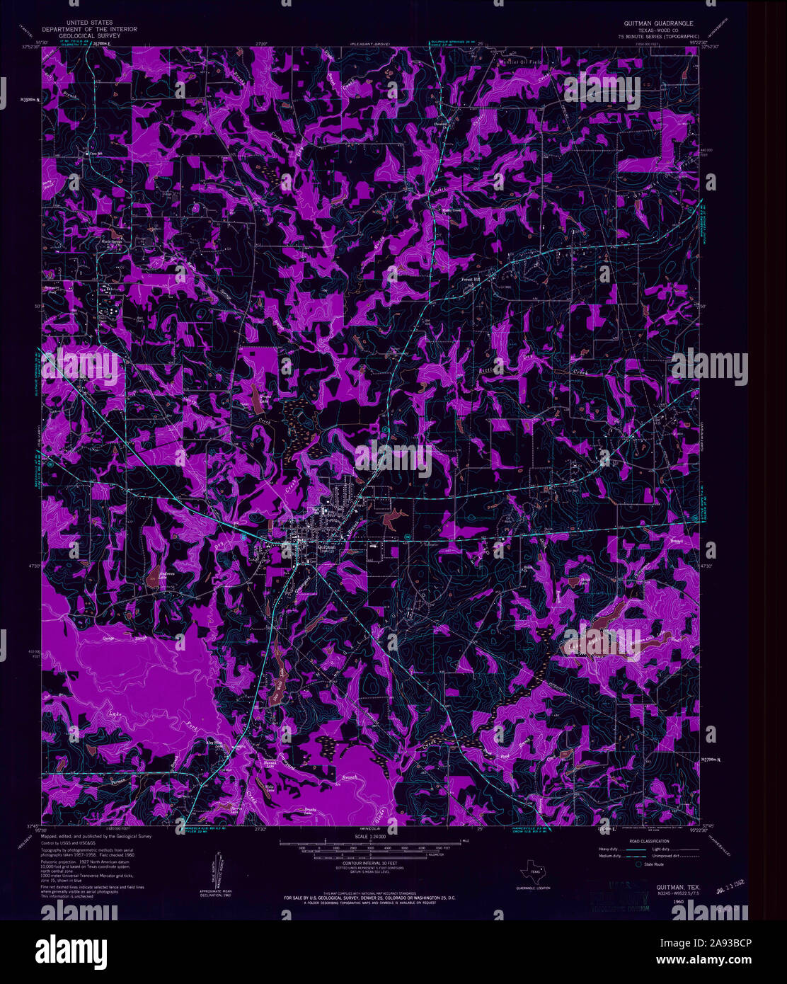 Map of quitman hi-res stock photography and images - Alamy