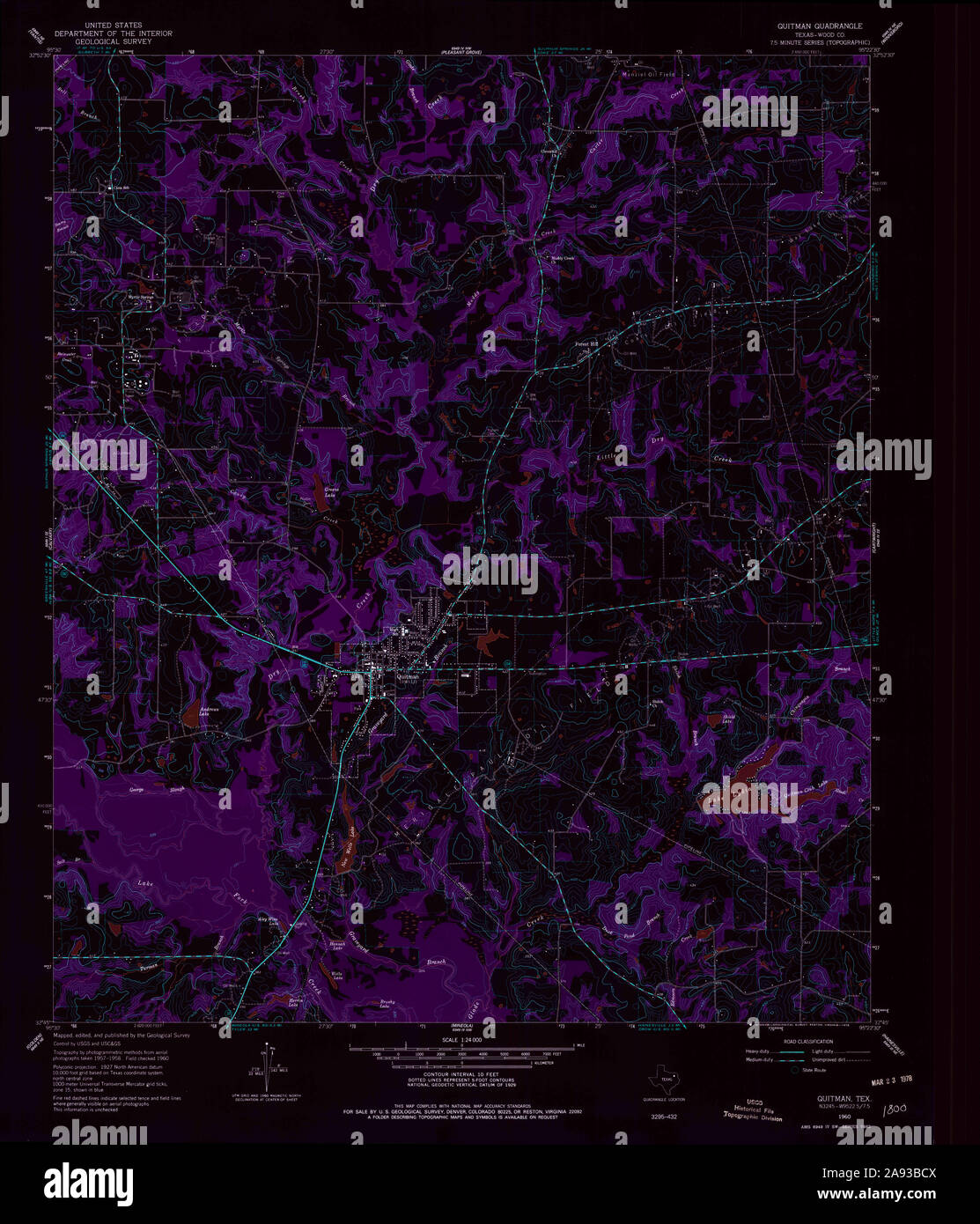Map of quitman hi-res stock photography and images - Alamy