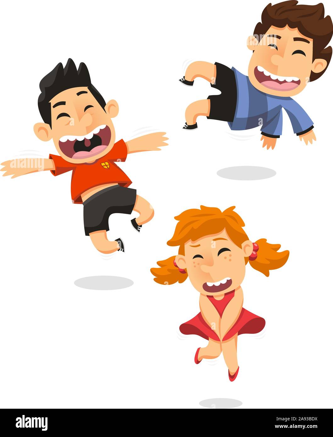 Boys jumping set Stock Vector Image & Art - Alamy