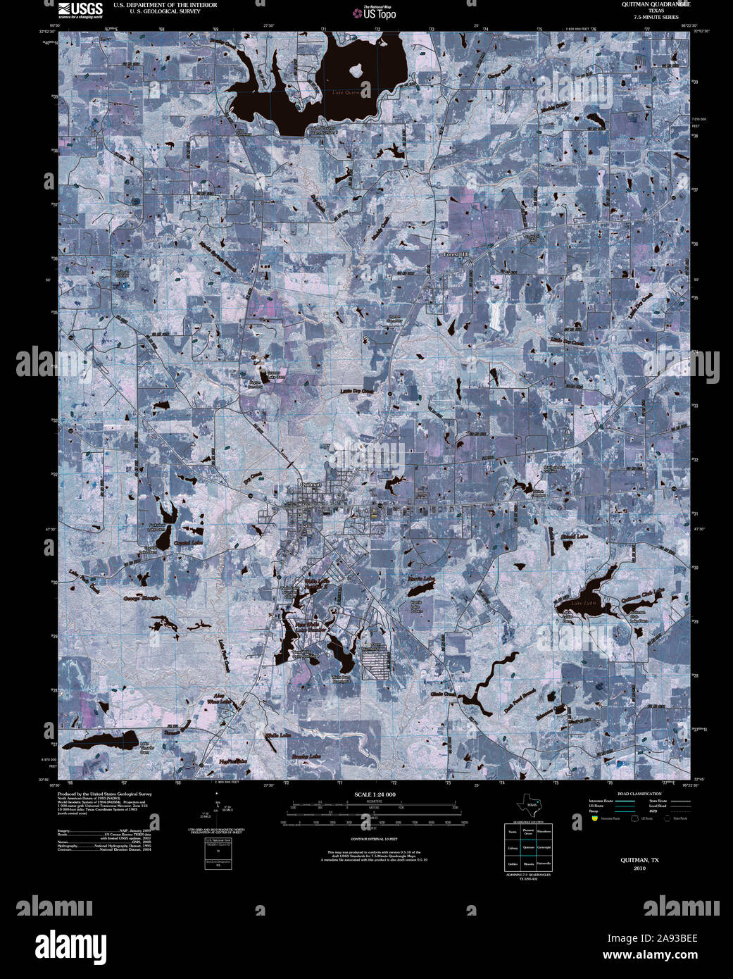 Map of quitman hi-res stock photography and images - Alamy