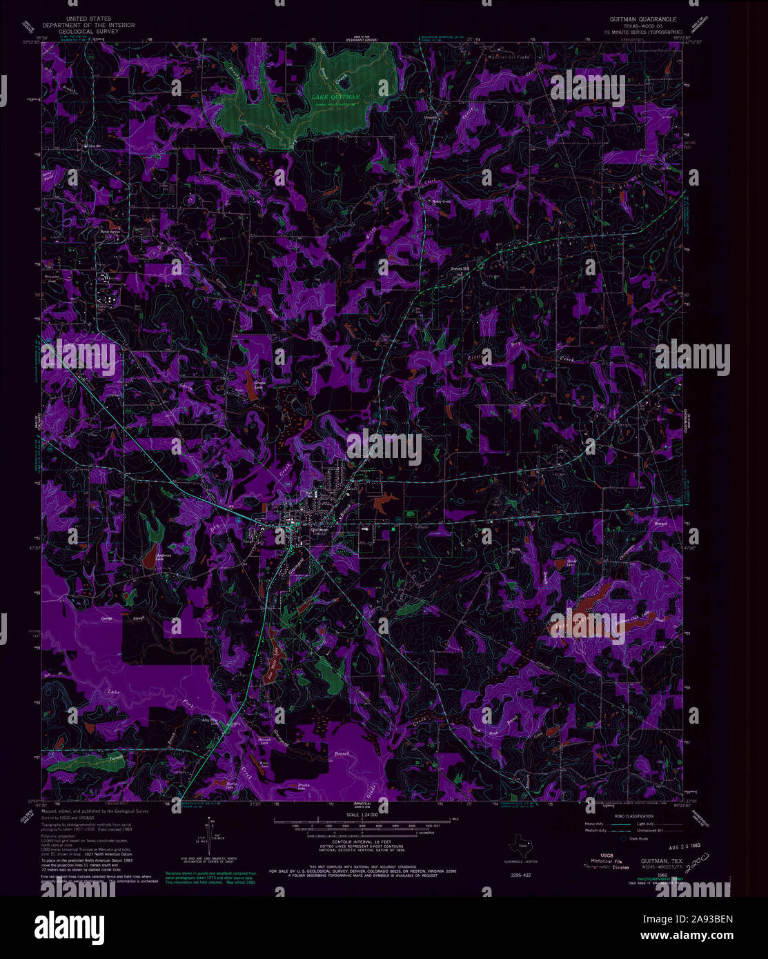 Map of quitman hi-res stock photography and images - Alamy