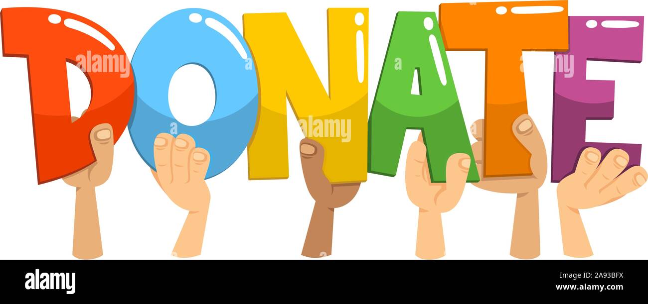 Donate here sign hi-res stock photography and images - Alamy