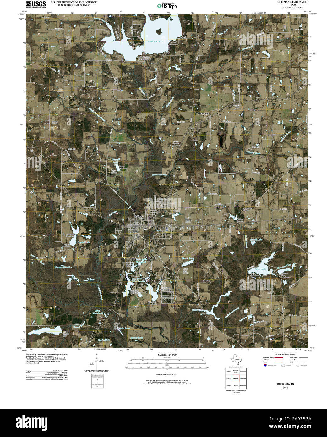 Map of quitman hi-res stock photography and images - Alamy