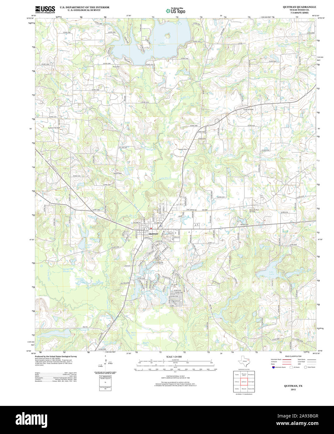 Map of quitman hi-res stock photography and images - Alamy