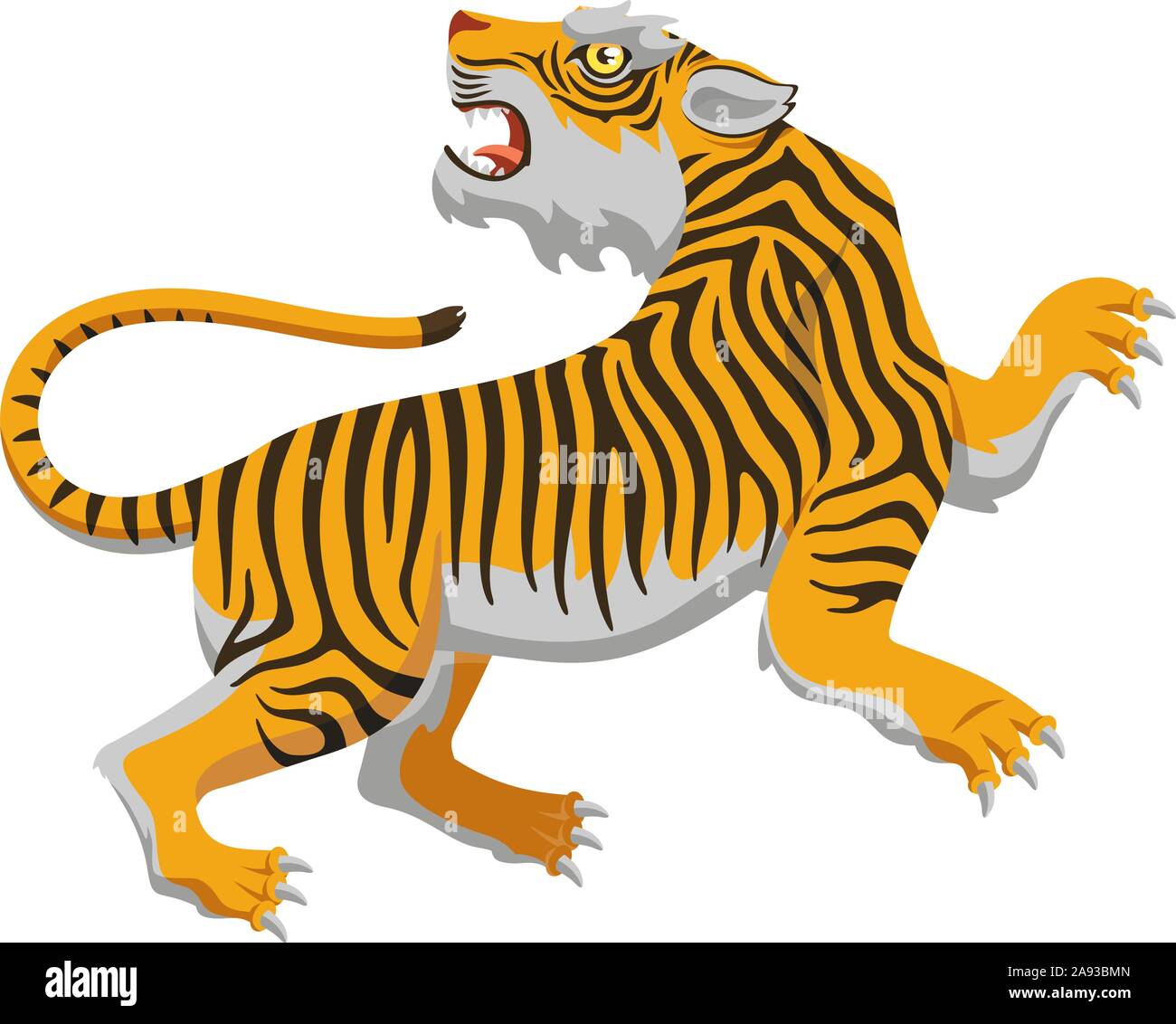 Chinese tiger vector cartoon illustration Stock Vector Image & Art - Alamy