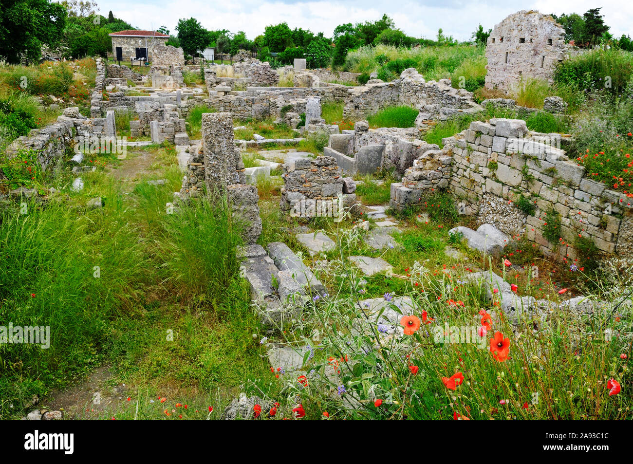 The ruins of the ancient city, Side, Turkey Stock Photo - Alamy