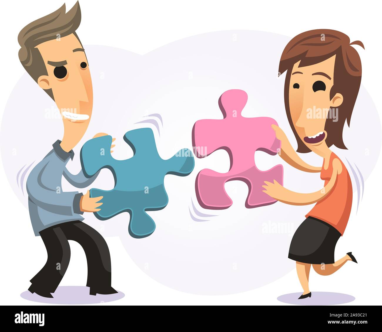 Interlocking pieces Stock Vector Images - Alamy