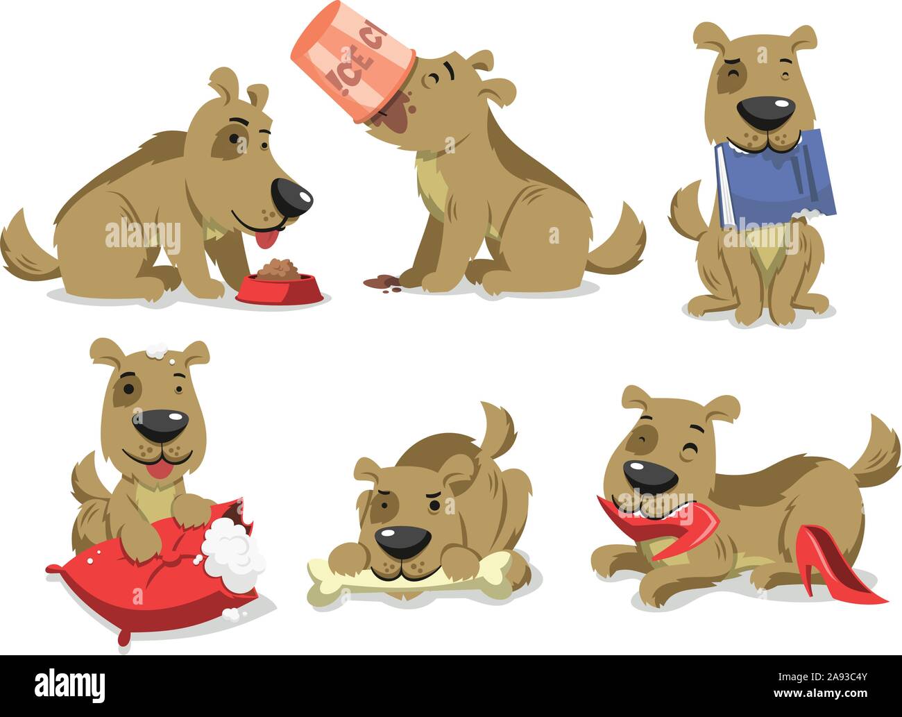 Cartoon Dog Cut Out Stock Images & Pictures - Alamy