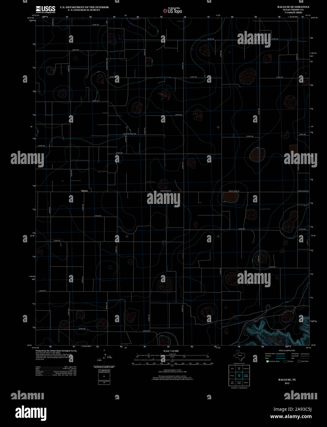 Map of ralls hi-res stock photography and images - Alamy