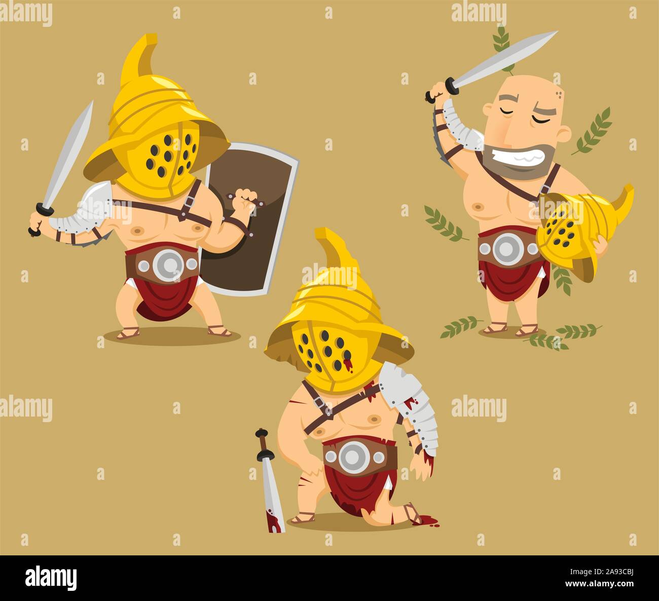 Cartoon Clogad Gladiator Cartoon Gladiator Stock Vector Images Alamy