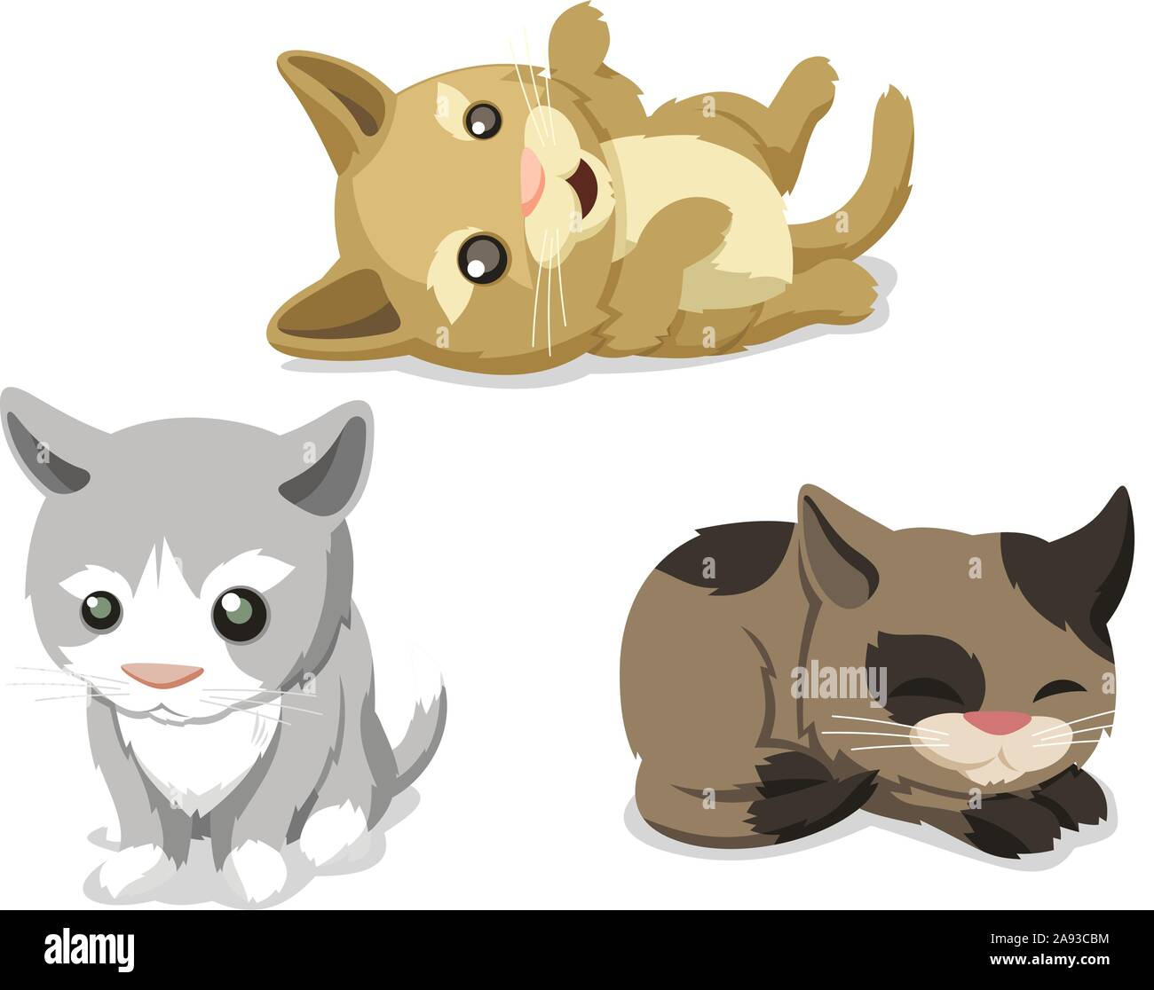 Cute Cat kitten Pet, vector illustration cartoon Stock Vector Image ...