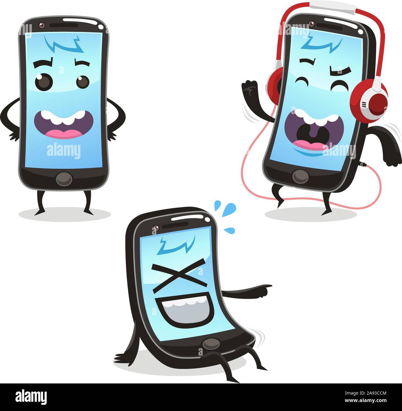 Smartphone mobile telephone, vector illustration cartoon Stock Vector ...