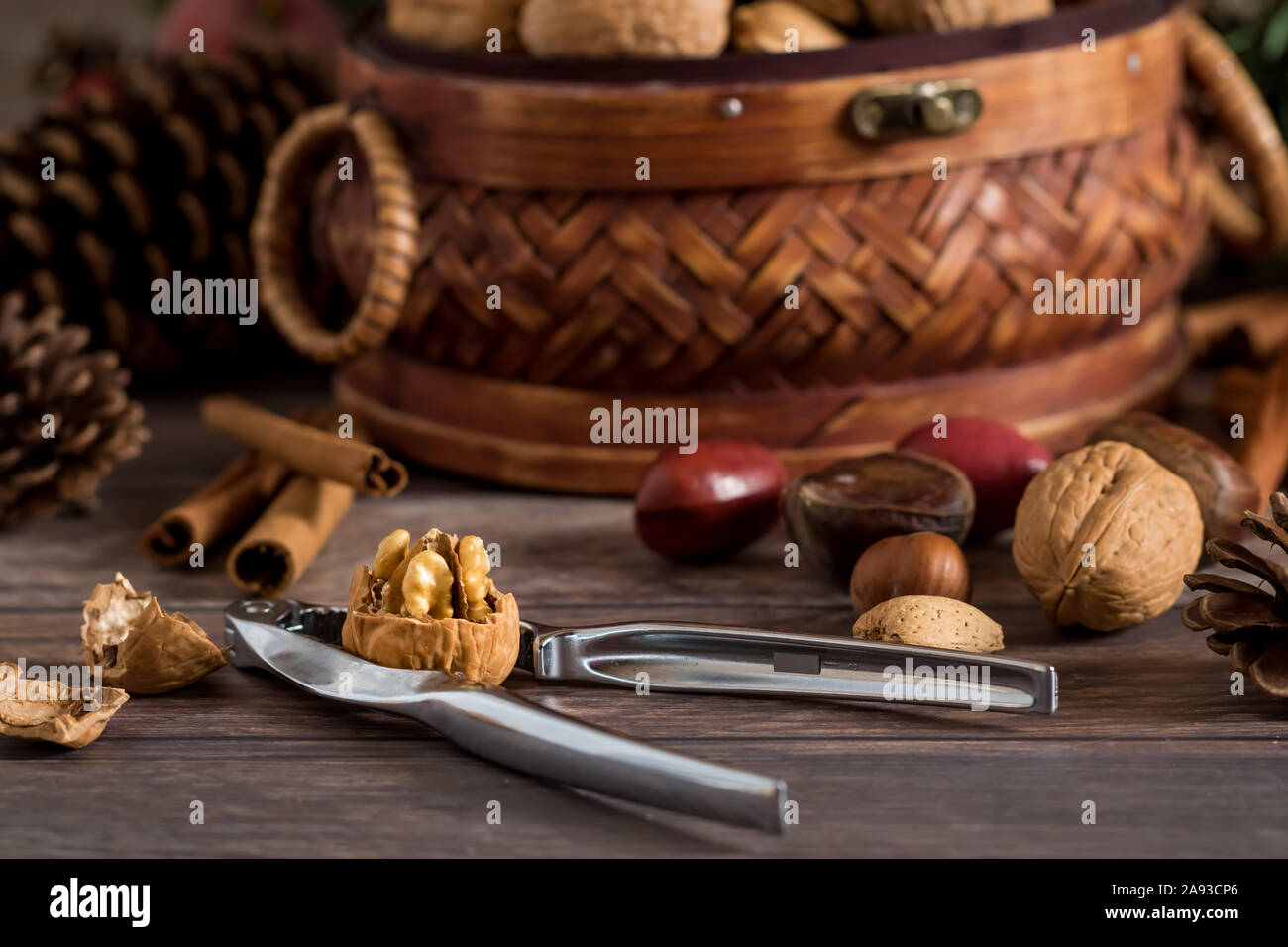Nuts in shells hi-res stock photography and images - Alamy