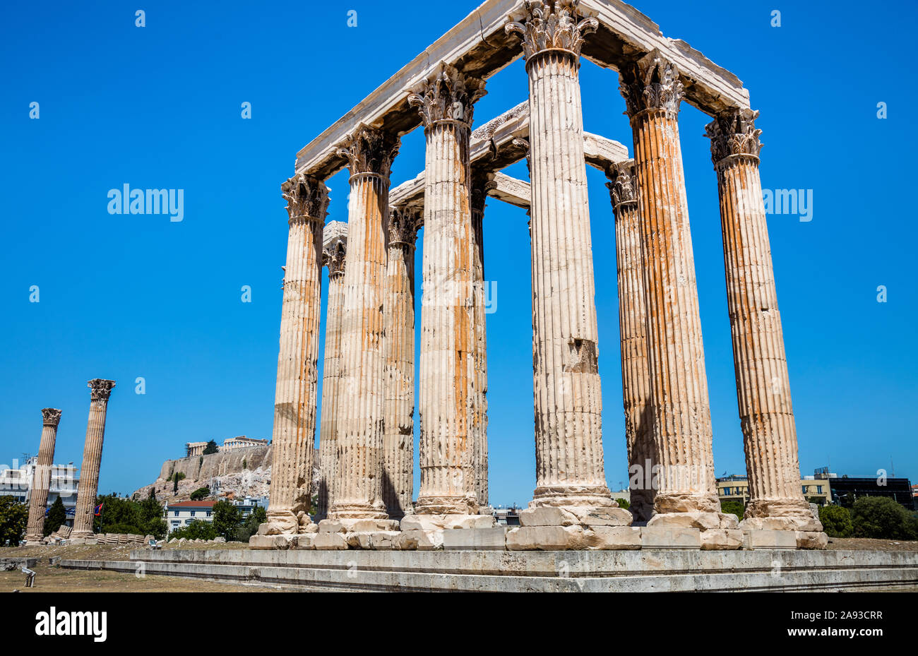 Temple of Olympian Zeus, also known as the Olympieion or Columns of the ...