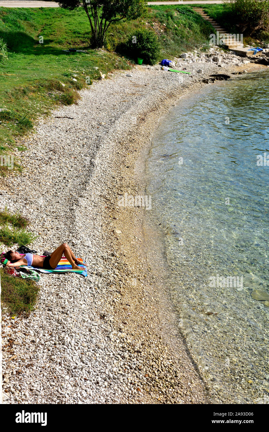 Pula croatia beach hi-res stock photography and images - Alamy