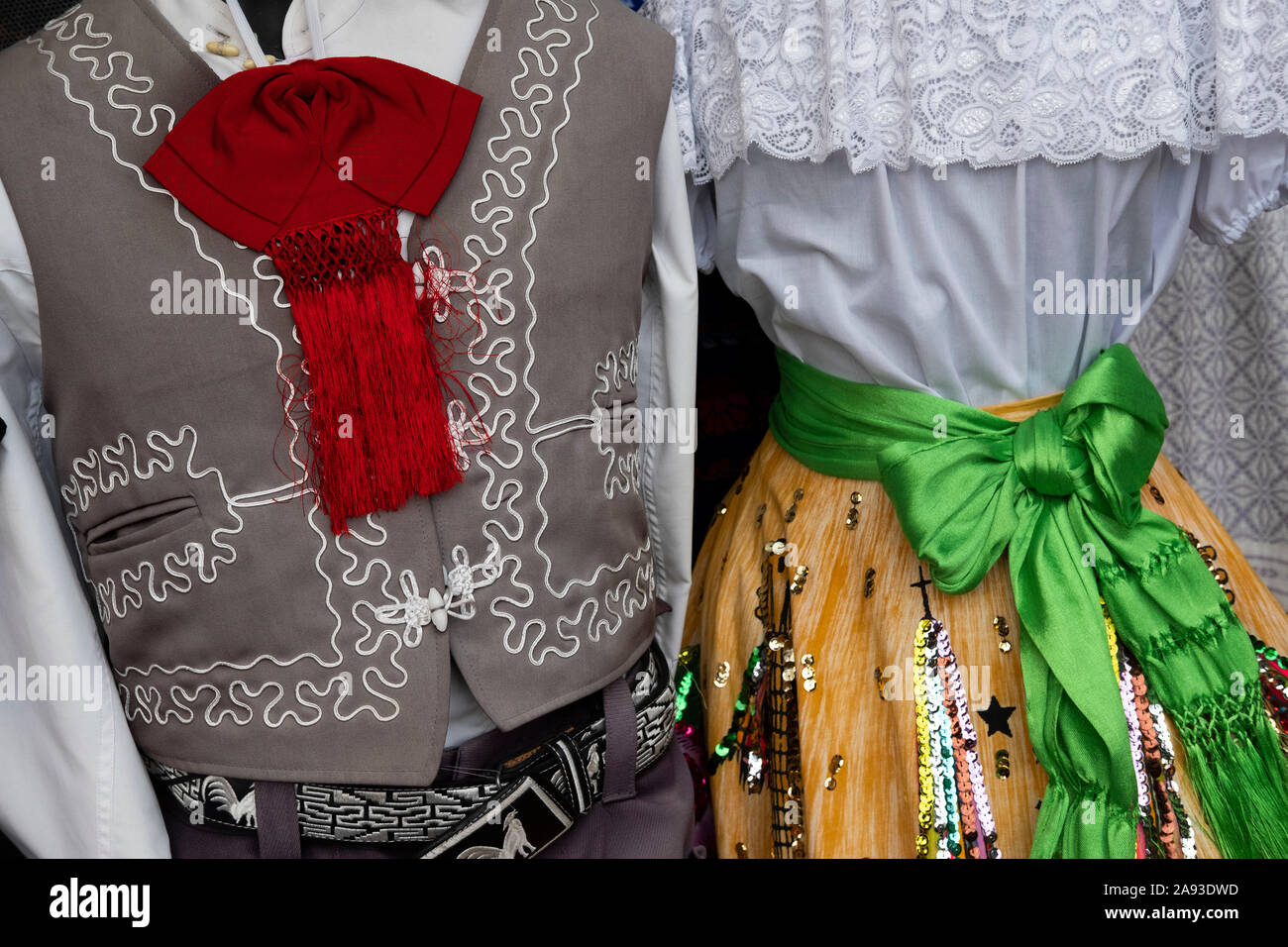 Traditional clothing at Olvera Street, downtown Los Angeles, California ...