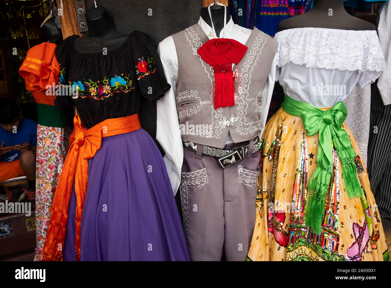 Traditional clothing at Olvera Street, downtown Los Angeles, California ...