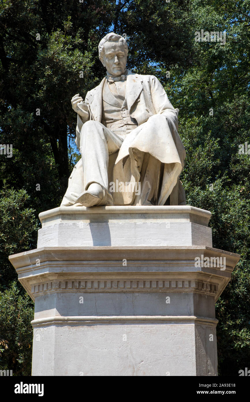 A statue of historic Italian scientist, politician and engineer Pietro ...