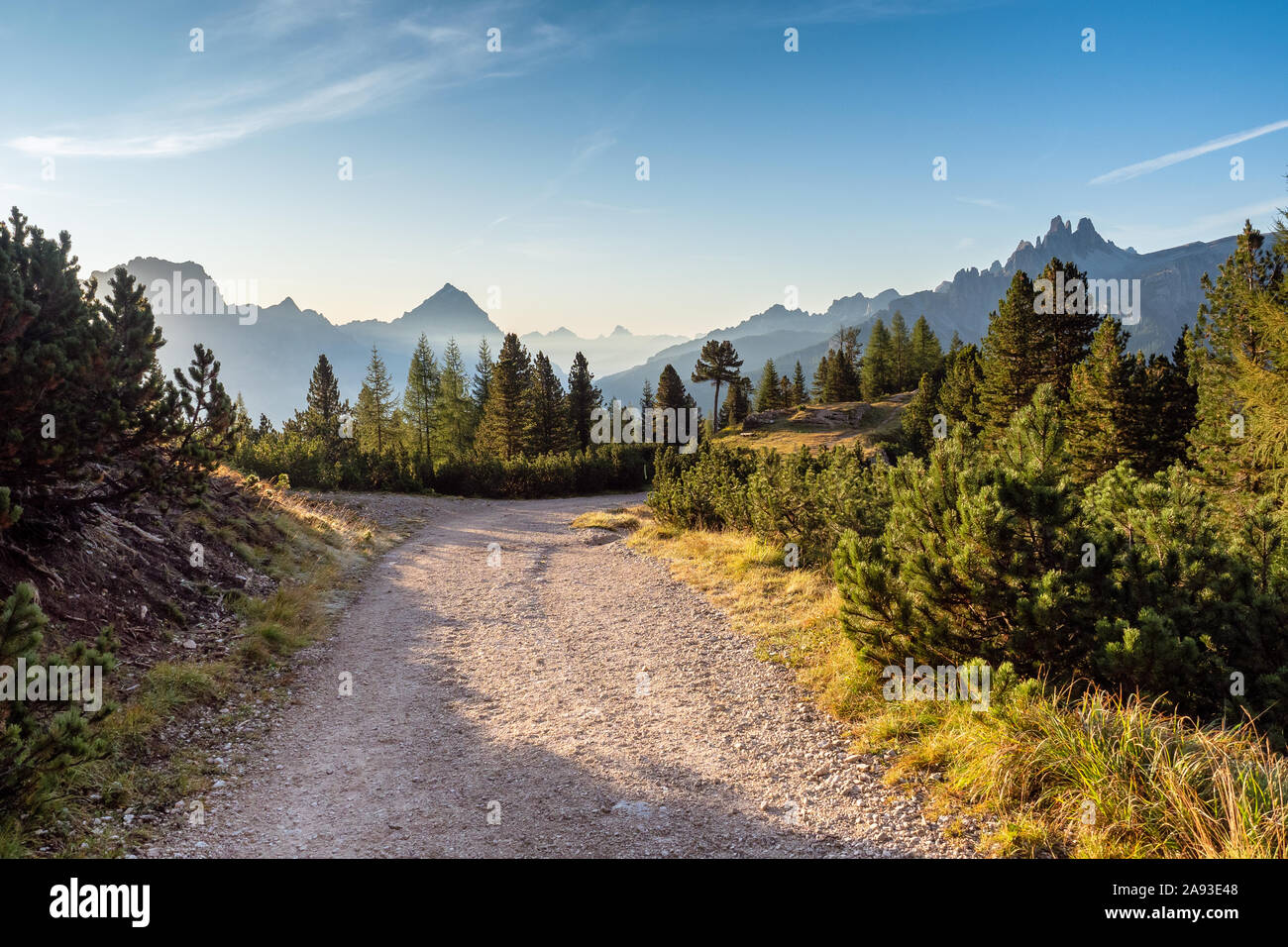 Wide walking path in italy hi-res stock photography and images - Alamy