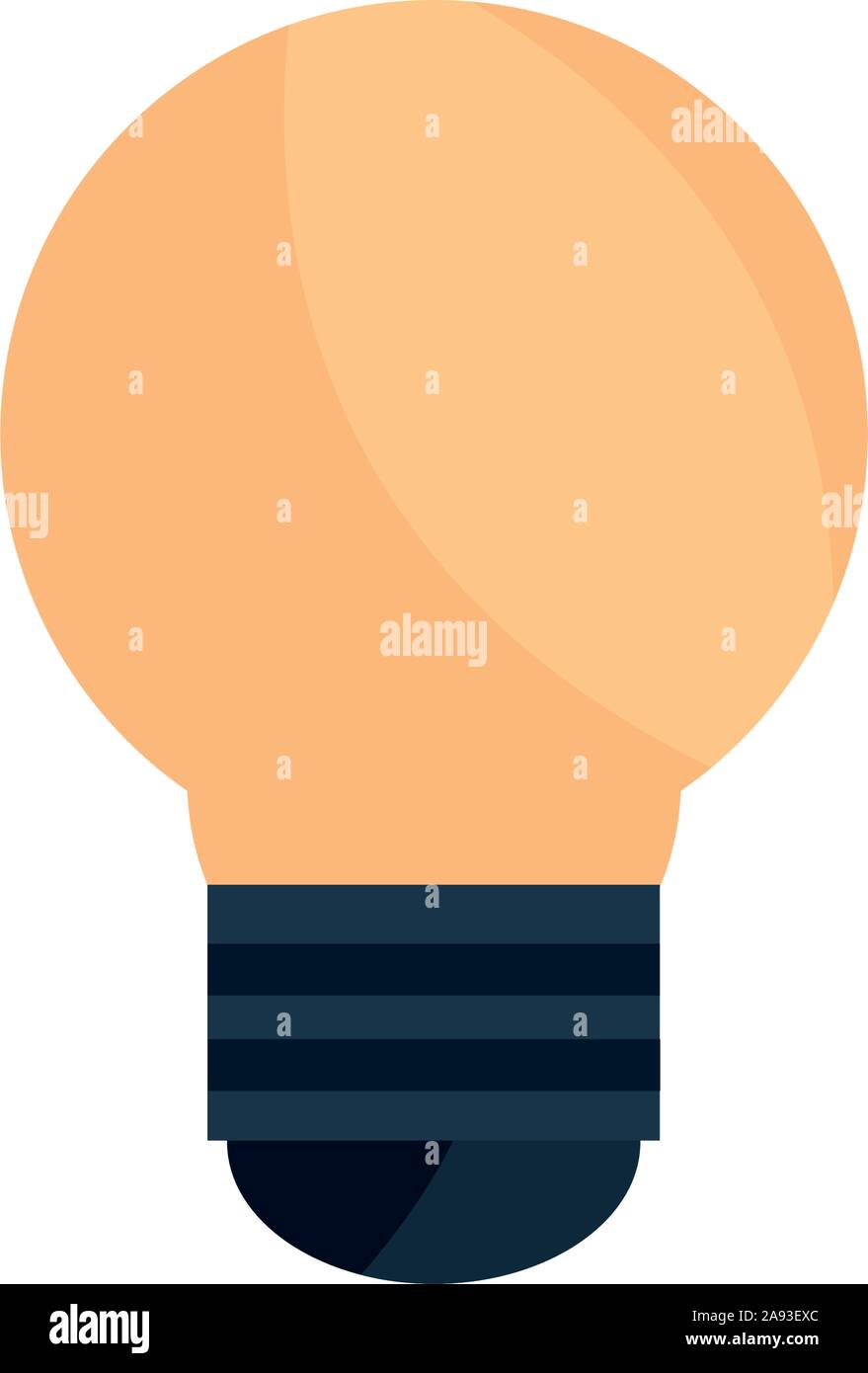 light bulb creativity office work business icon vector illustration ...