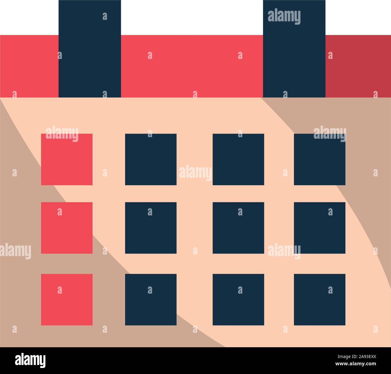 calendar reminder plan office work business equipment icon vector ...