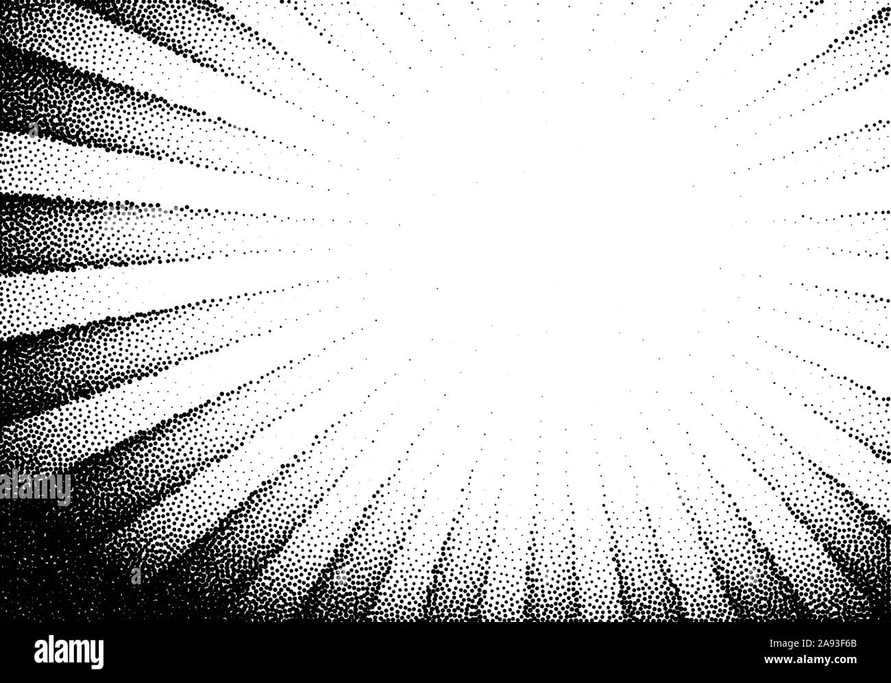 Abstract sun rays with dotwork retro or tattoo style Stock Vector Image ...
