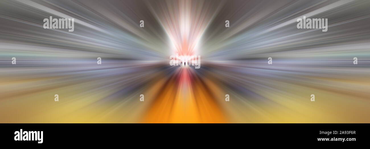 Dynamic lines of light. Light from central point Stock Photo - Alamy