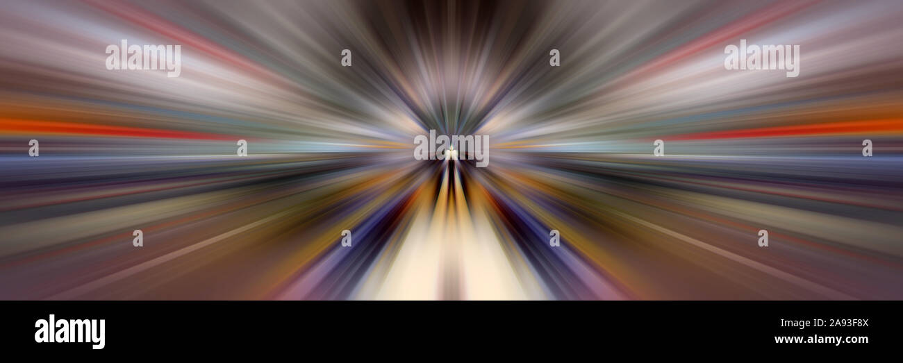 Dynamic lines of light. Light from central point Stock Photo - Alamy