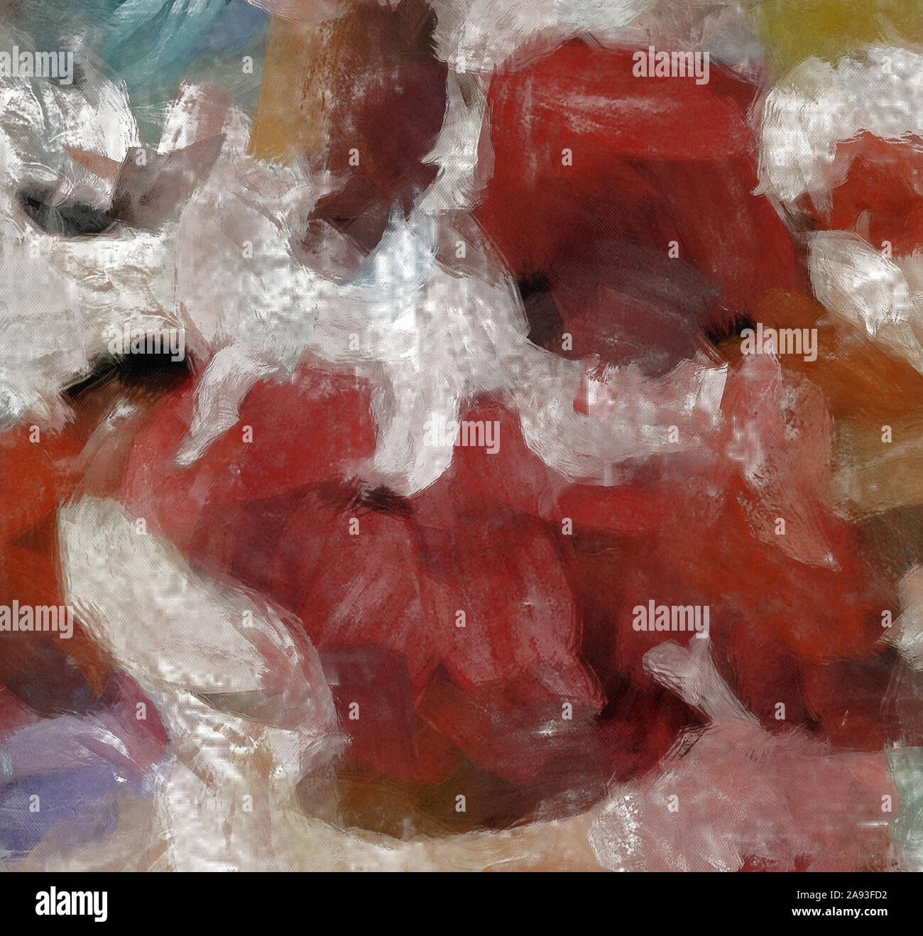 Abstract Painting. Pastel Mediterranean Colors Stock Photo - Alamy