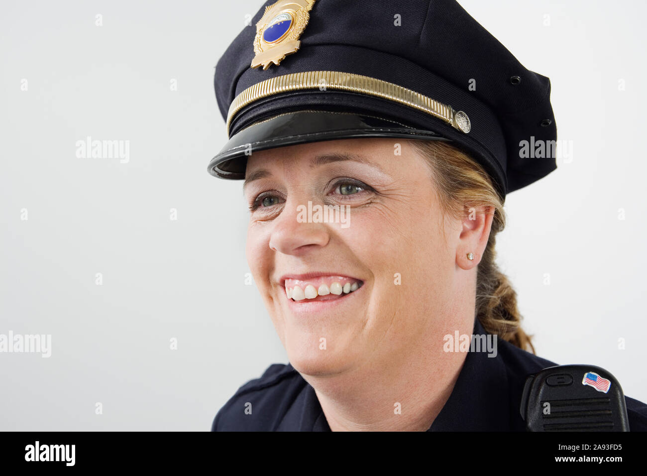 Women looking at police hi-res stock photography and images - Alamy