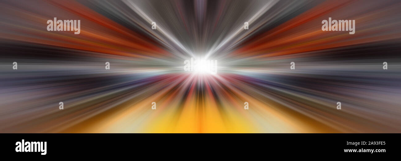 Dynamic lines of light. Light from central point Stock Photo - Alamy