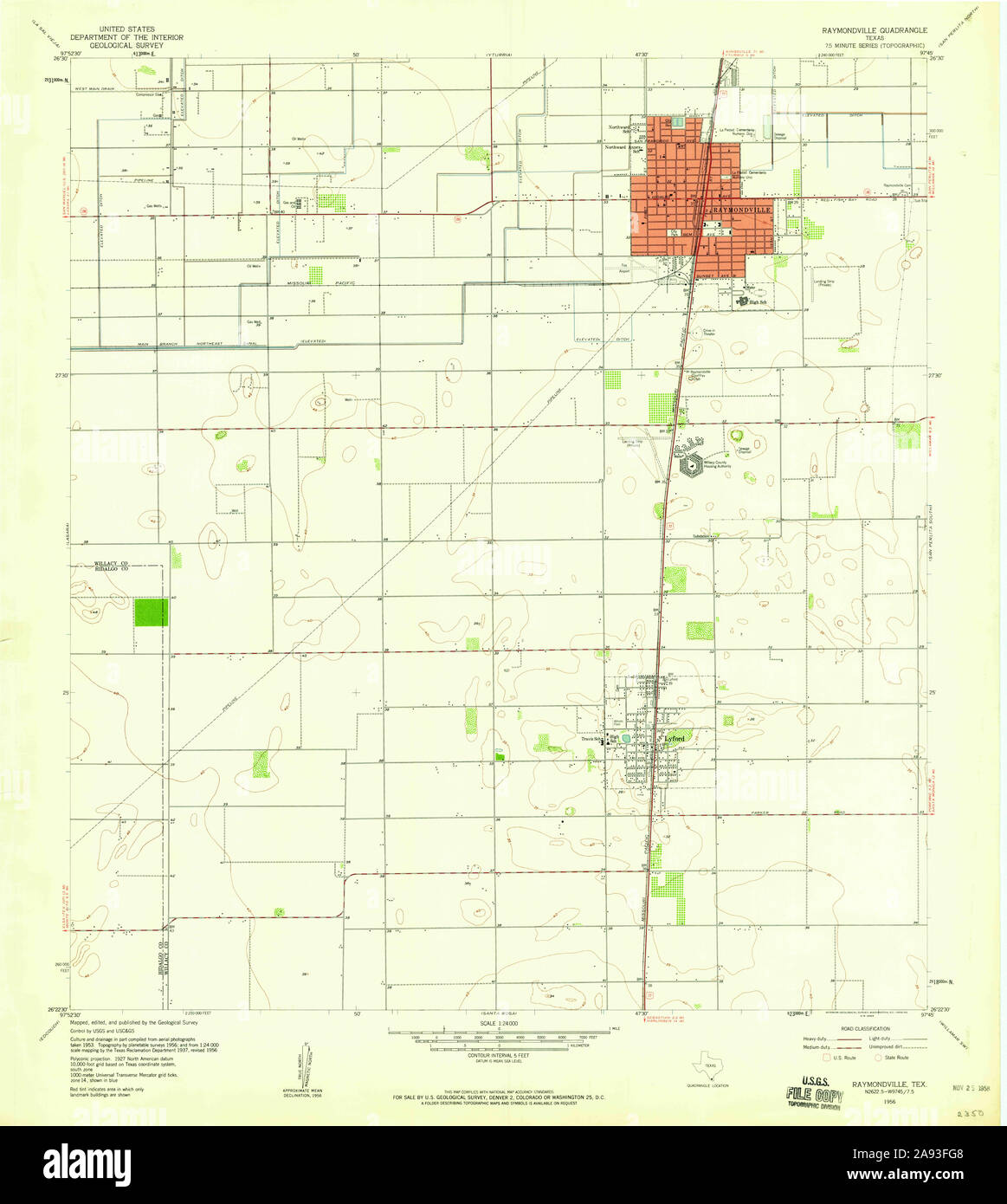 Map of raymondville texas hi-res stock photography and images - Alamy