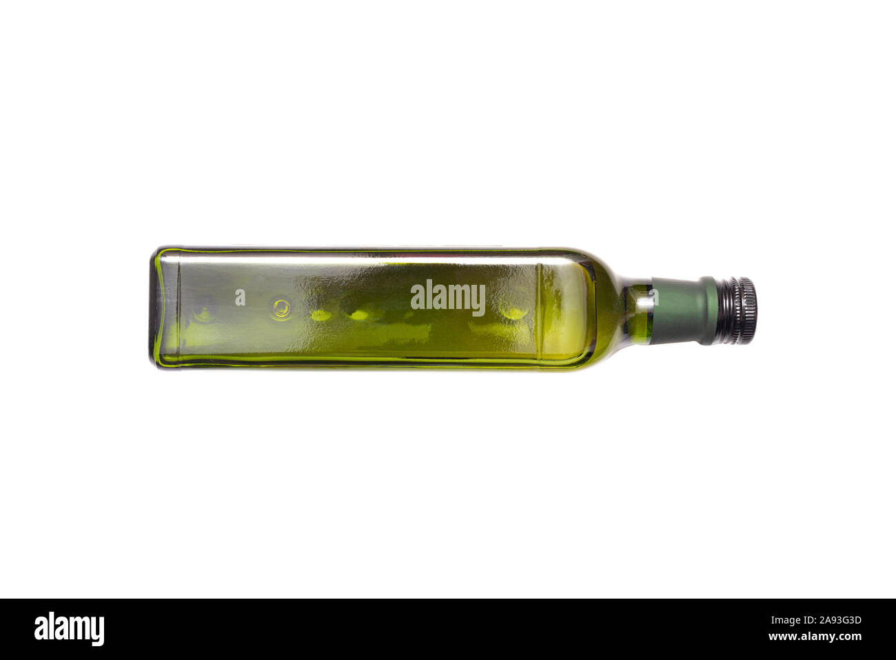 Olive cooking oil green bottle isolated on white background Stock Photo ...