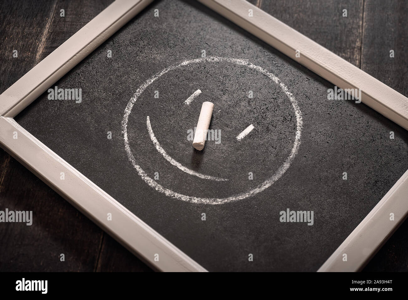 Modern smile icon black background, chalk board. Great design for any ...