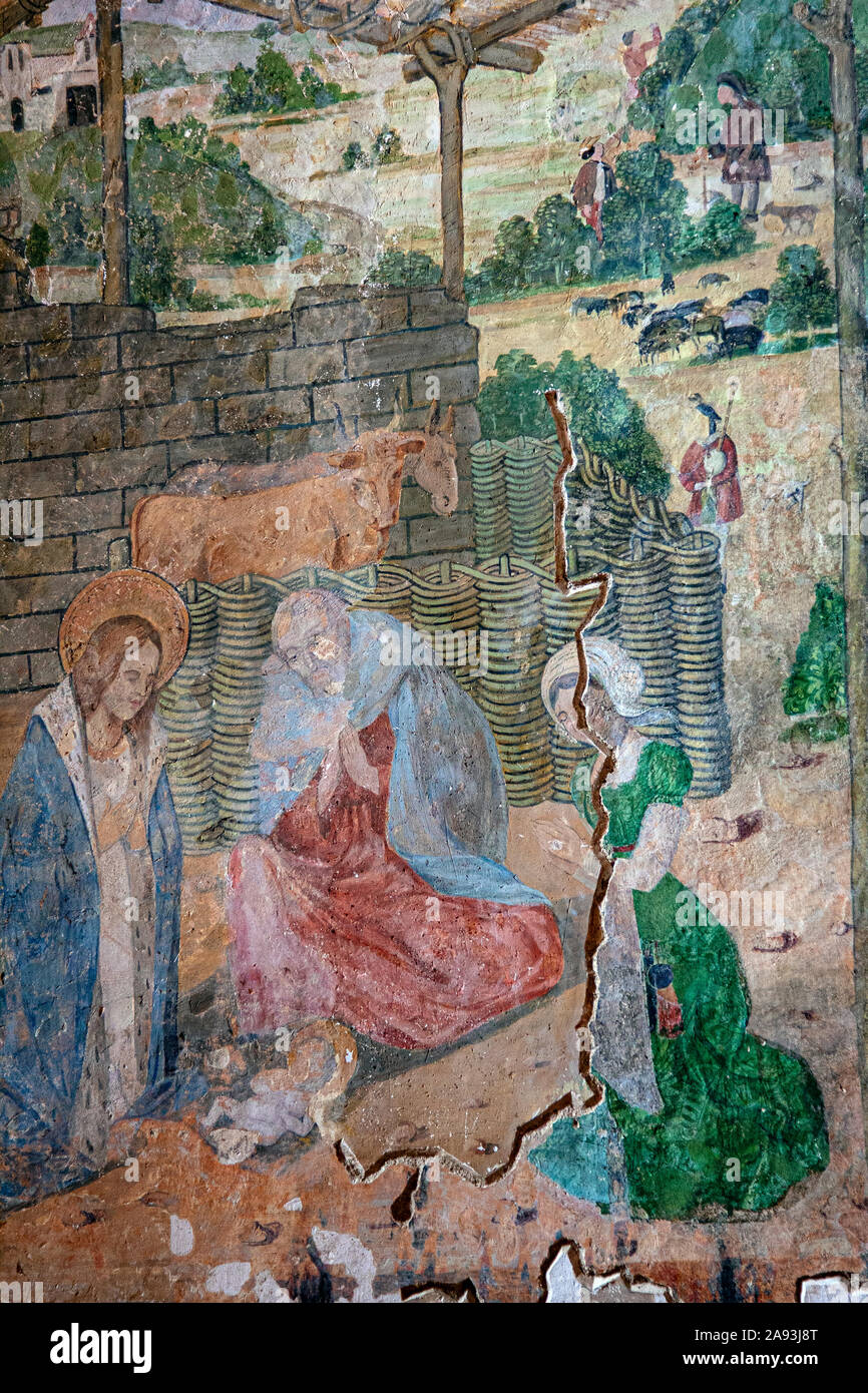 Medieval murals france hi-res stock photography and images - Alamy