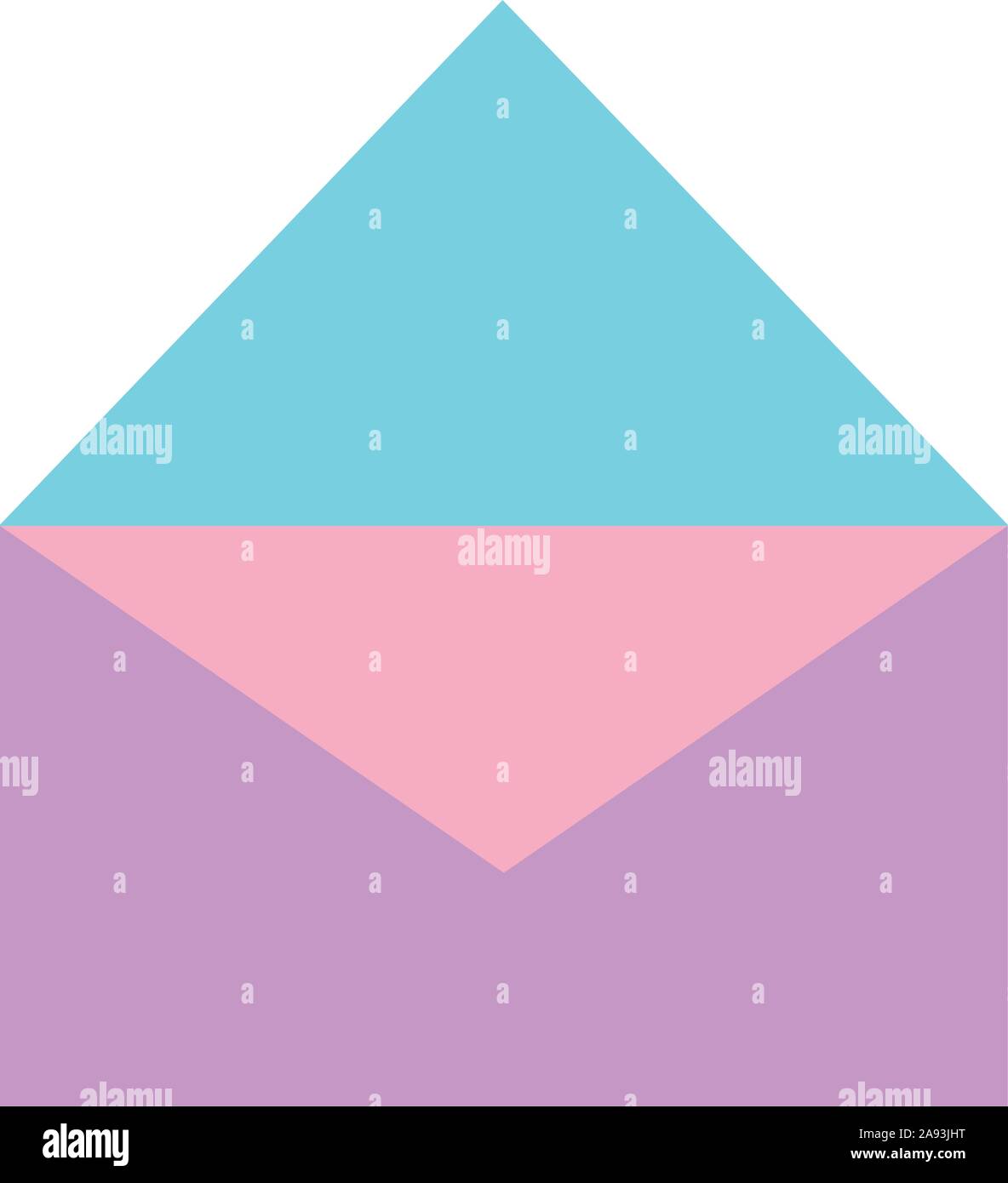 open mail envelope courier message vector illustration Stock Vector ...