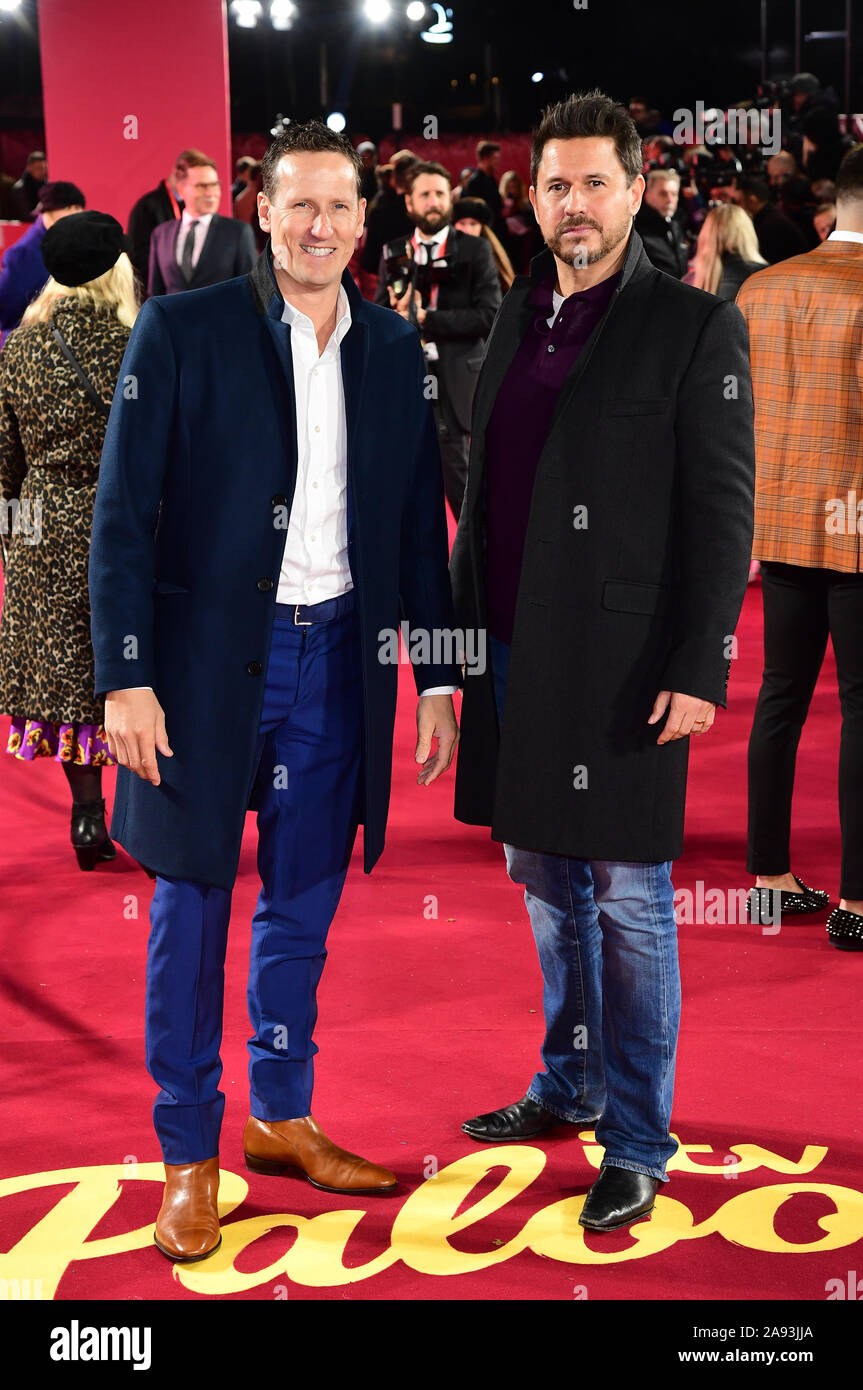 Brendan Cole and Jeremy Edwards arriving for the ITV Palooza held at ...