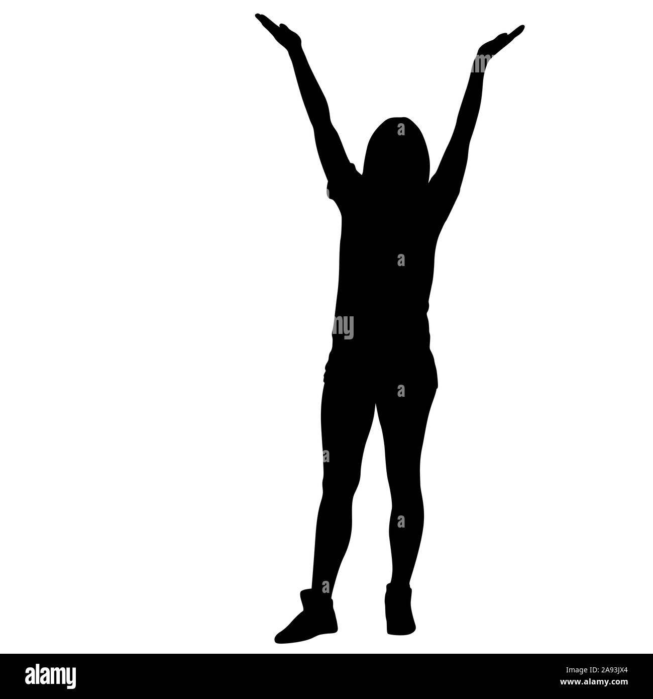 Raised Hand Silhouette