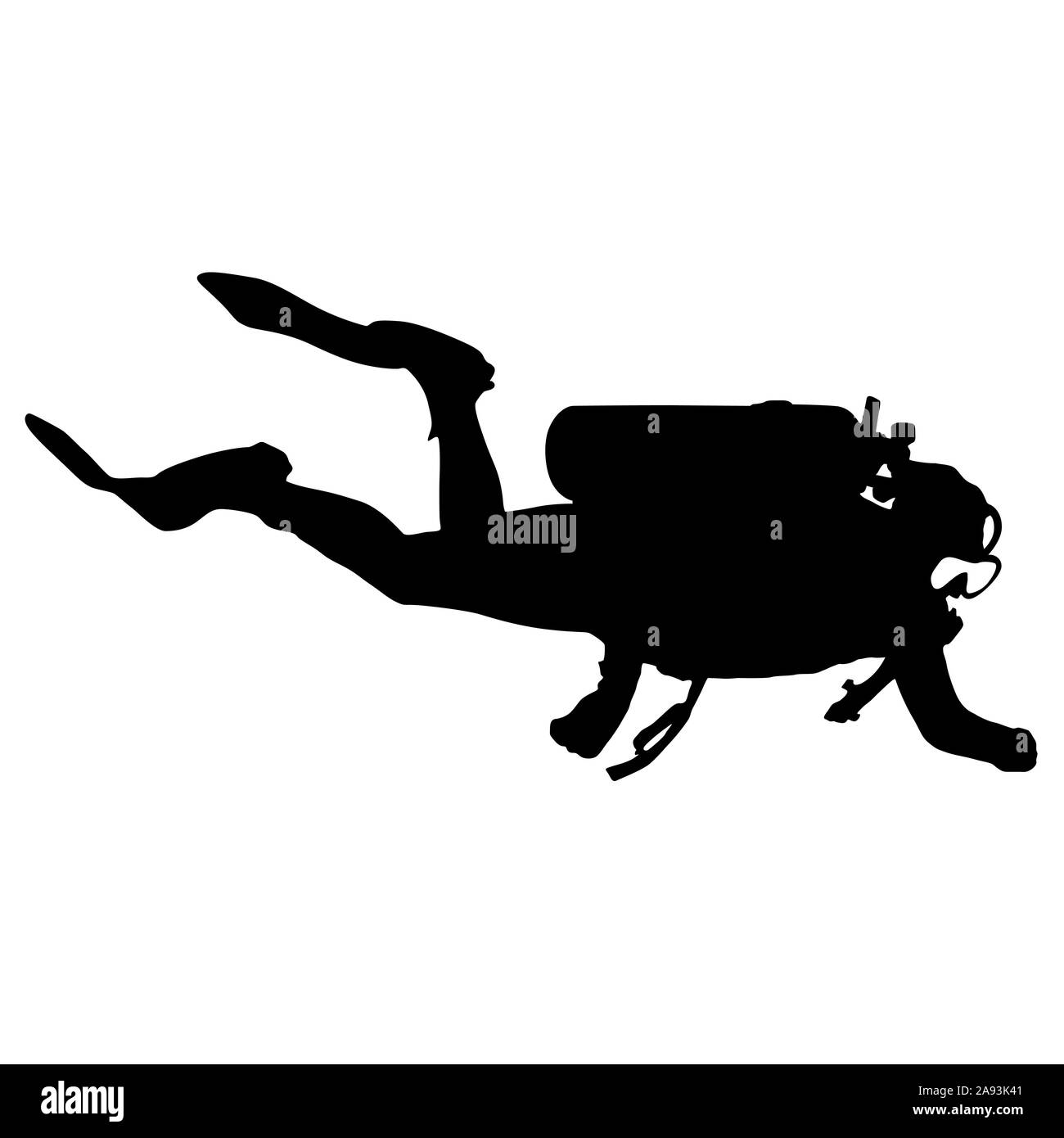Scuba Divers Cut Out Stock Images & Pictures - Alamy
