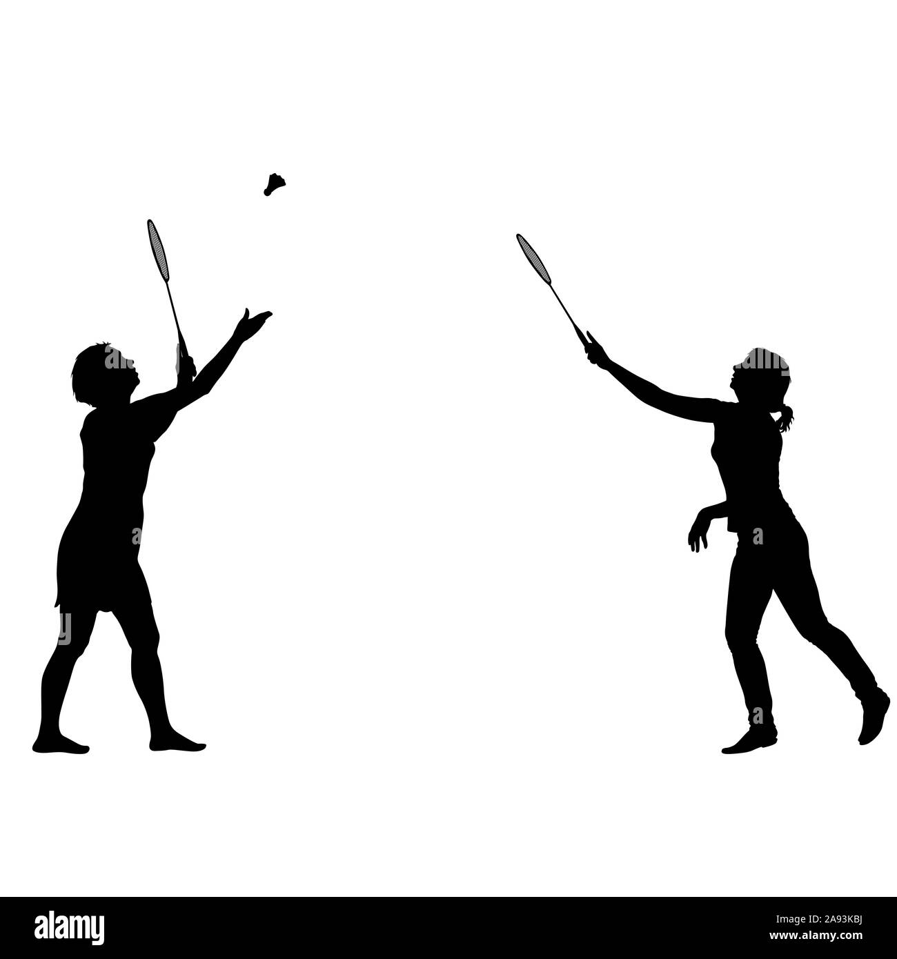 Badminton Racket Black and White Stock Photos & Images - Alamy