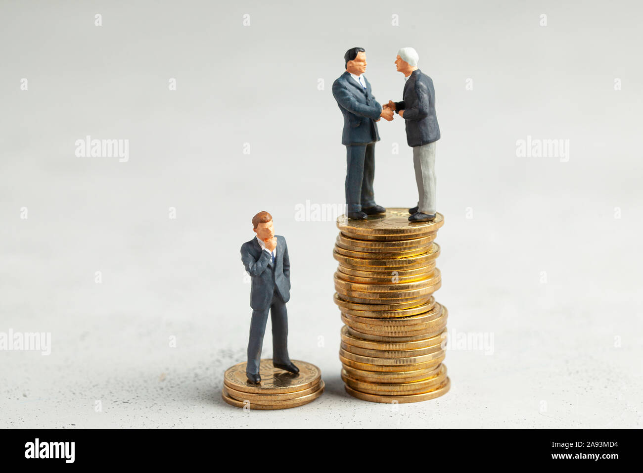 Businessmen shake hands as a symbol of a successful profitable ...