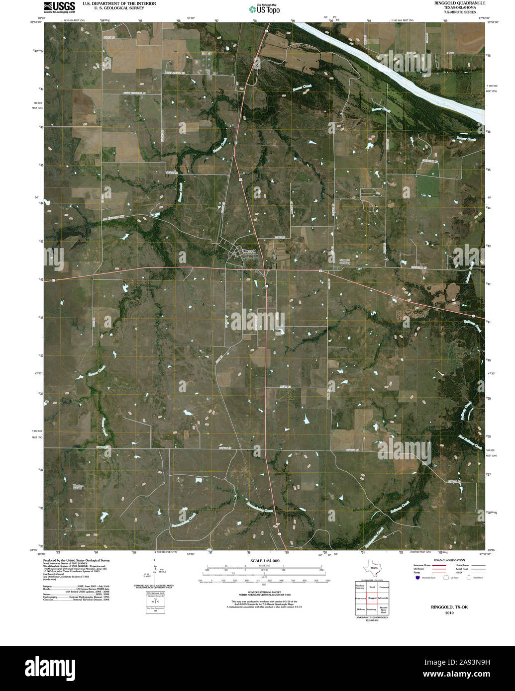 Map of ringgold hi-res stock photography and images - Alamy