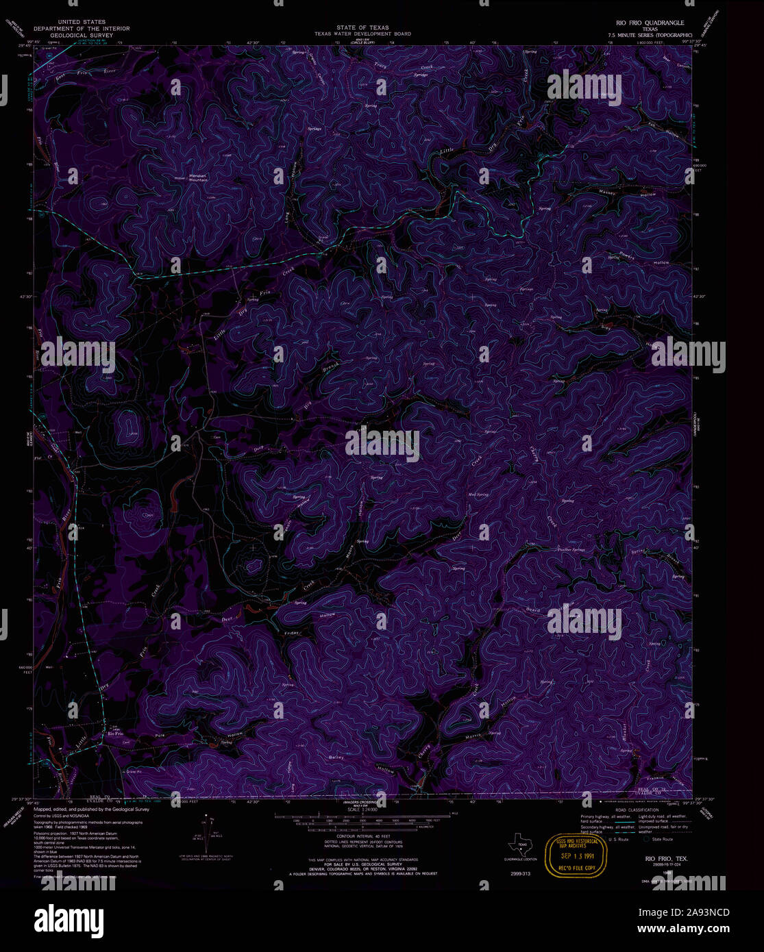 Map of frio hi-res stock photography and images - Alamy