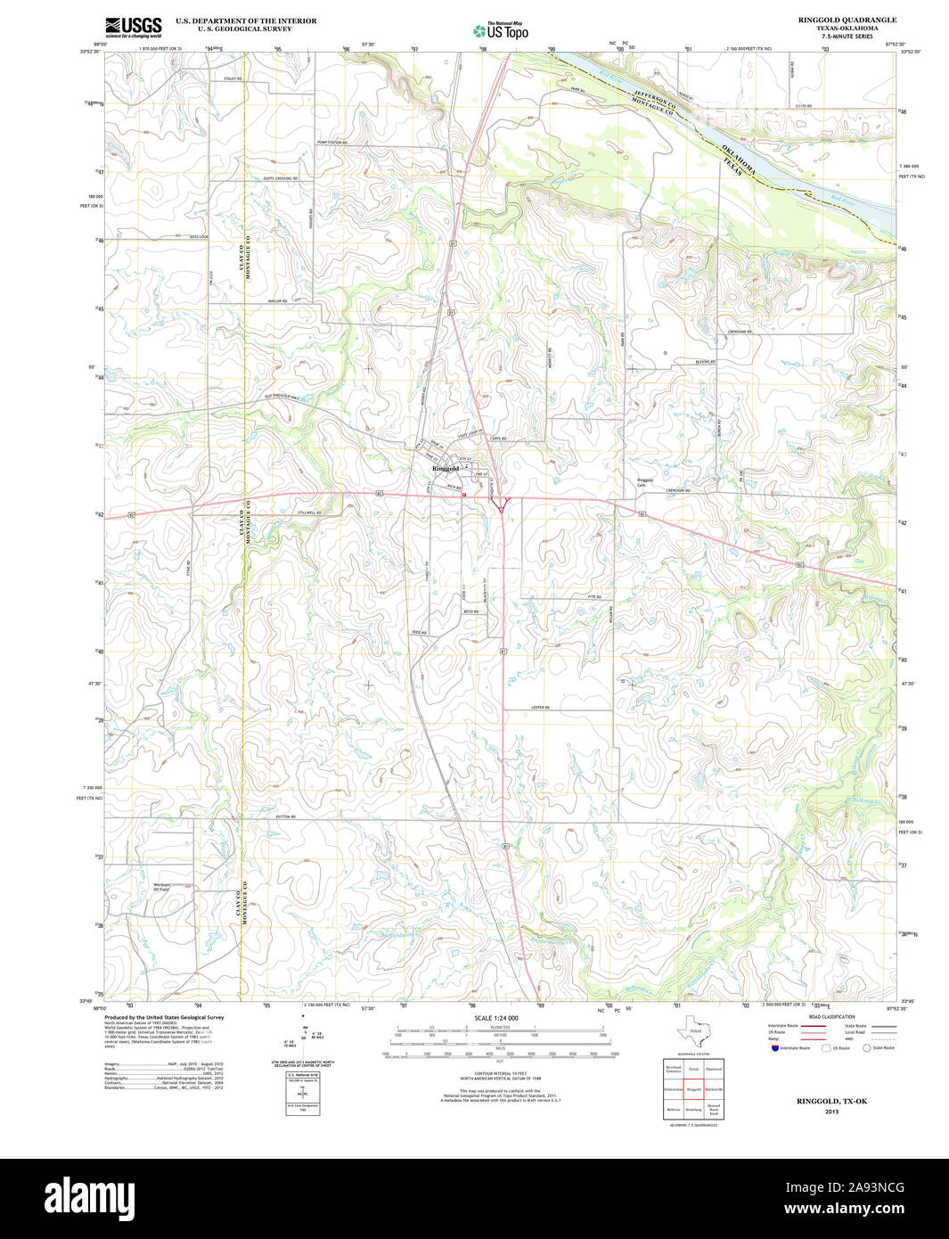 Map of ringgold hi-res stock photography and images - Alamy
