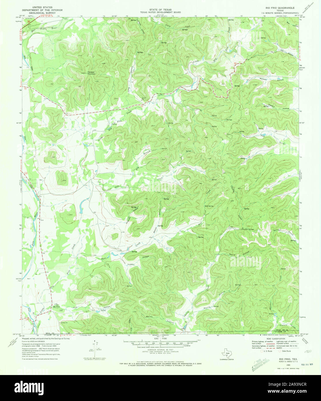 Map of frio hi-res stock photography and images - Alamy